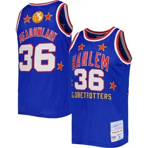 RINGS & CRWNS Meadowlark Lemon Harlem Globetrotters Swingman Jersey - Royal