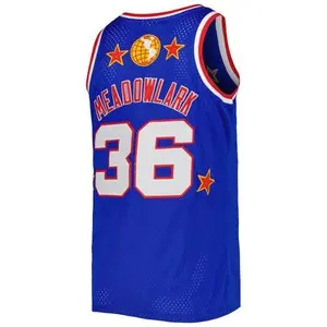 RINGS & CRWNS Meadowlark Lemon Harlem Globetrotters Swingman Jersey - Royal