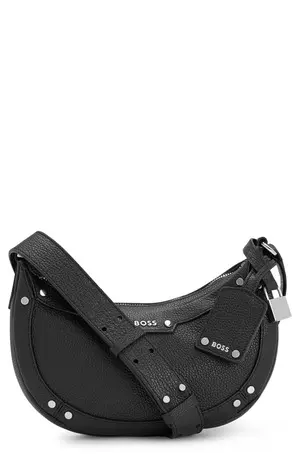 BOSS Small Ivy Hobo Bag Black