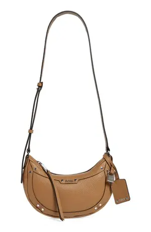 BOSS Small Ivy Hobo Bag Medium Beige