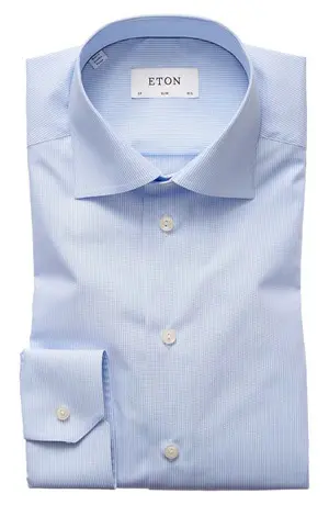 ETON Slim Fit Stripe Dress Shirt