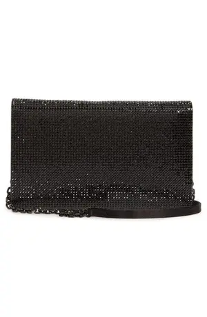 Judith Leiber Fizzoni Beaded Clutch - Ebonized Jet