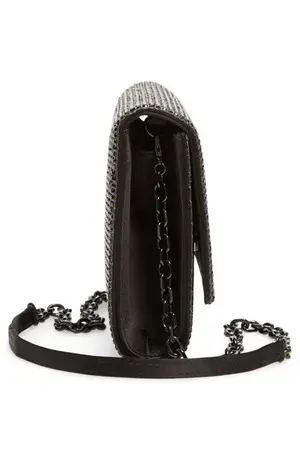 Judith Leiber Fizzoni Beaded Clutch - Ebonized Jet