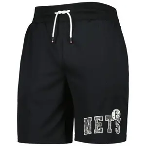 Tommy Hilfiger Brooklyn Nets Mike Mesh Basketball Shorts - Black