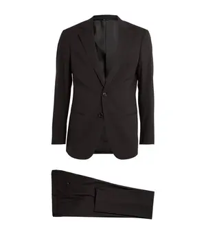 Giorgio Armani Wool Two-piece Suit - Black
