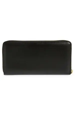 Comme Des Garçons Classic Leather Zip Around Wallet - Black