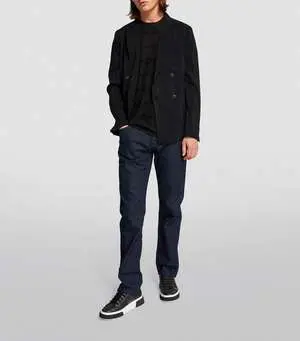 Giorgio Armani Silk-blend Double-breasted Blazer