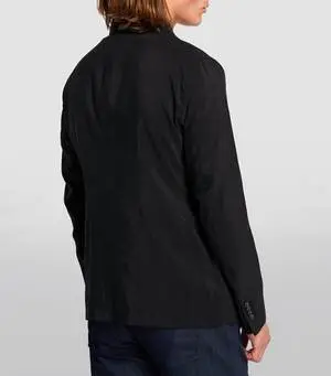 Giorgio Armani Silk-blend Double-breasted Blazer