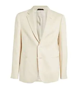 Giorgio Armani Single-breasted Blazer Beige