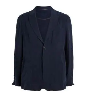 Giorgio Armani Single-breasted Blazer - Blue