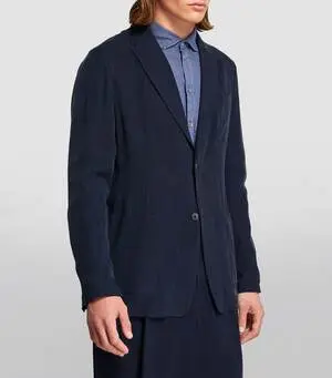 Giorgio Armani Single-breasted Blazer - Blue