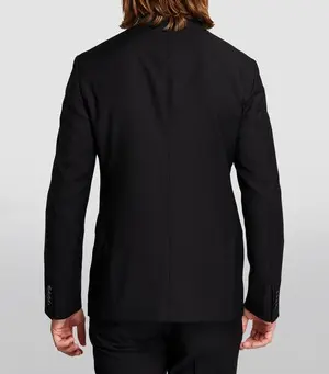 Giorgio Armani Wool Double-breasted 2-piece Suit - Blue