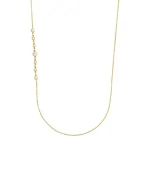 JADE TRAU Yellow And Diamond Penelope Single Station Necklace
