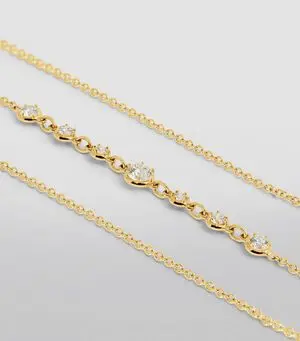 JADE TRAU Yellow And Diamond Penelope Single Station Necklace