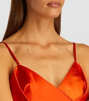 JADE TRAU Yellow And Diamond Penelope Single Station Necklace