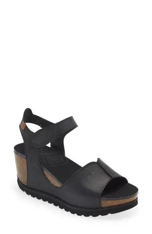 ON FOOT Samoa 310 Wedge Sandal - Black