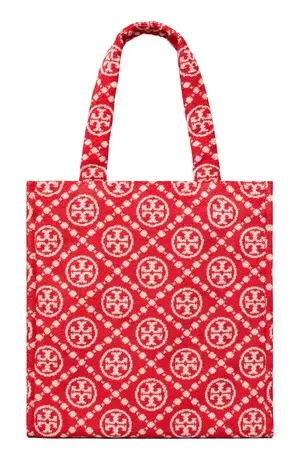 Tory Burch T Monogram Terry Cloth Tote