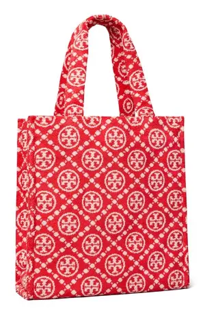 Tory Burch T Monogram Terry Cloth Tote
