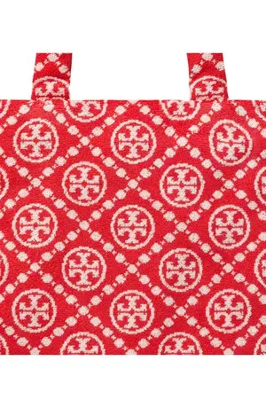 Tory Burch T Monogram Terry Cloth Tote