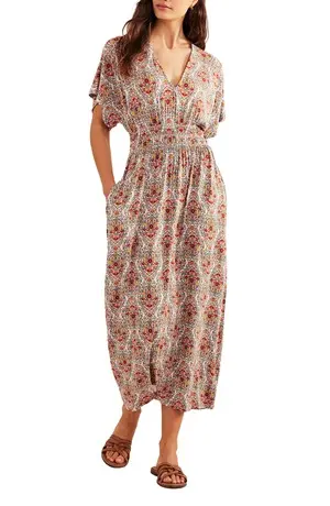 Boden Smocked Waist Maxi Dress