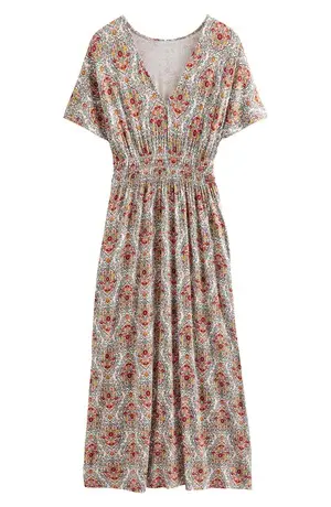 Boden Smocked Waist Maxi Dress