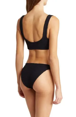 Hunza G Crinkle Two-piece Swimsuit - Black