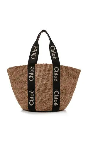 Chloé Raffia Tote Bag