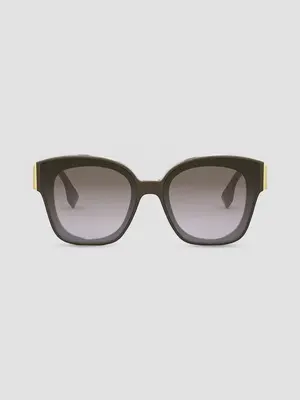 Fendi First 63mm Square Sunglasses - Dark Brown Gradient