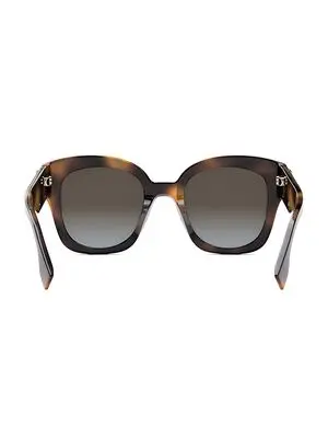 Fendi First 63mm Square Sunglasses - Havana