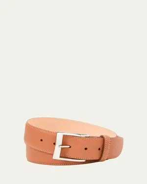 Simonnot Godard Simonnot Godard Lagun Grained Leather Belt Pompei