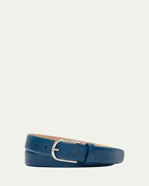 Simonnot Godard Simonnot Godard Saffiano Leather Belt, 30mm Medio C13