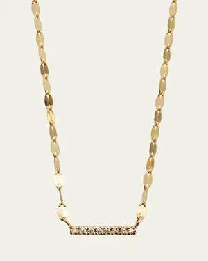 Lana Jewelry 14k Diamond Bar Pendant Necklace - Gold