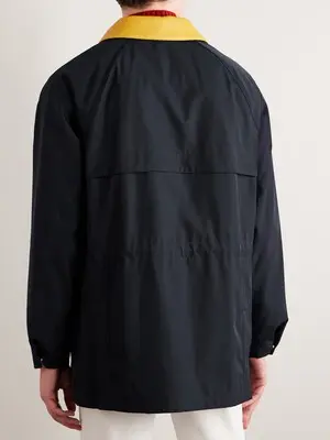 Loro Piana Horsey Leather-trimmed Field Jacket - Blue