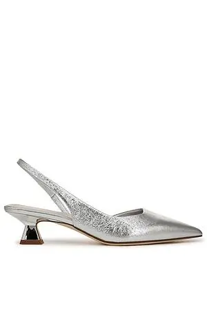 Franco Sarto Devin Slingback Kitten-heel Pumps - Silver