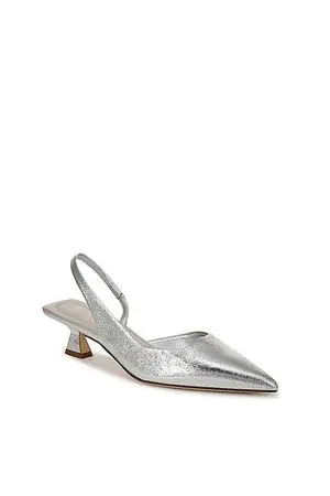 Franco Sarto Devin Slingback Kitten-heel Pumps - Silver