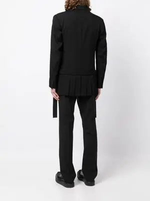 Yohji Yamamoto Single-breasted Notched Wool Blazer