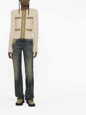 Balmain Button-embellished Bouclé Jacket