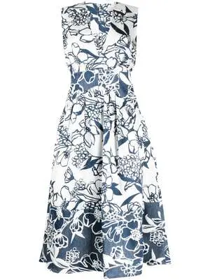 Silvia Tcherassi Nayla Whimsical Garden-print Dress
