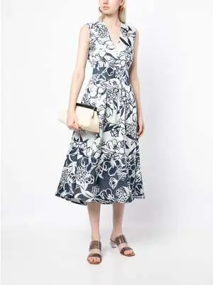 Silvia Tcherassi Nayla Whimsical Garden-print Dress