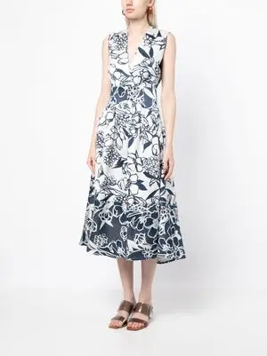Silvia Tcherassi Nayla Whimsical Garden-print Dress