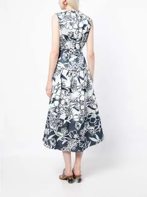 Silvia Tcherassi Nayla Whimsical Garden-print Dress