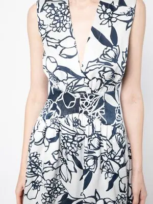 Silvia Tcherassi Nayla Whimsical Garden-print Dress