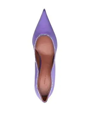 Amina Muaddi Romy Pointed-toe Pumps