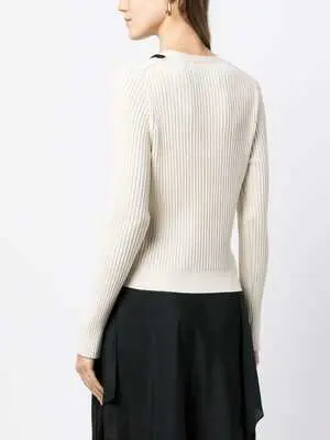 3.1 Phillip Lim Contrasting Ribbed-knit Cardigan