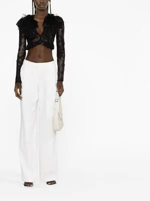 Alexander McQueen Wide-leg Trousers - Neutrals