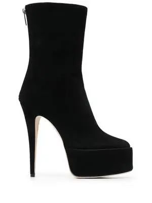 Paris Texas Ivana 155mm Suede Platform Boots