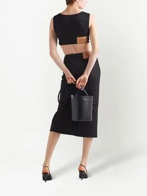 Prada Triangle-logo Cropped Vest