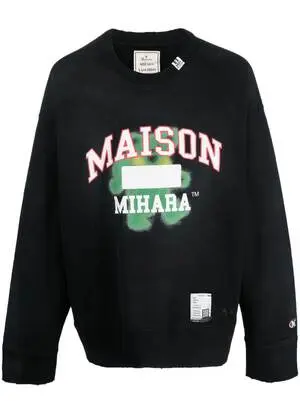 Mihara Yasuhiro Logo-print Cotton Sweatshirt