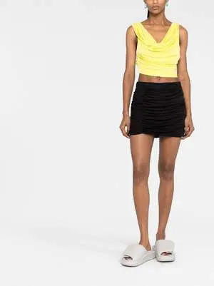 Gauge81 Juara Draped Twisted Cropped Top