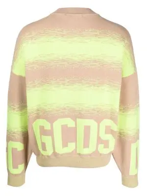 Gcds Cotton Degradé Jumper - Brown